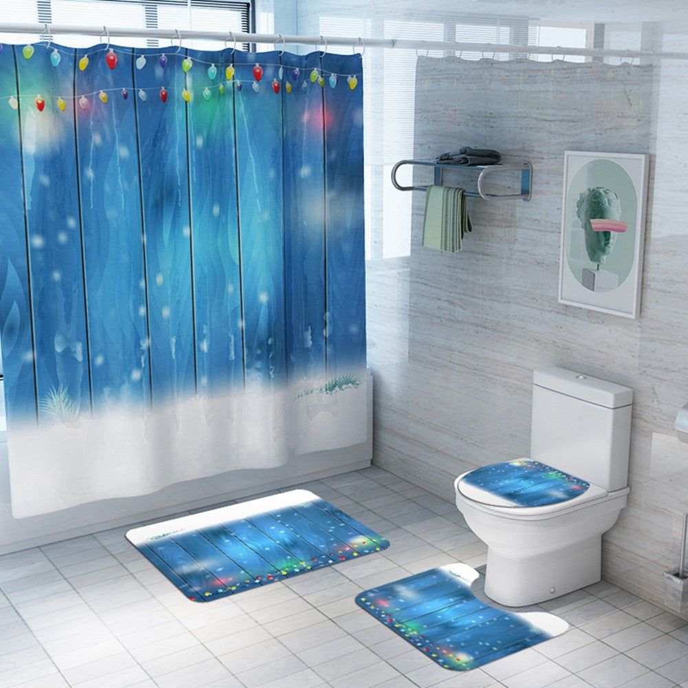 Christmas Shower Curtain Forest Tree Rosamiss Store My Luxurious Home
