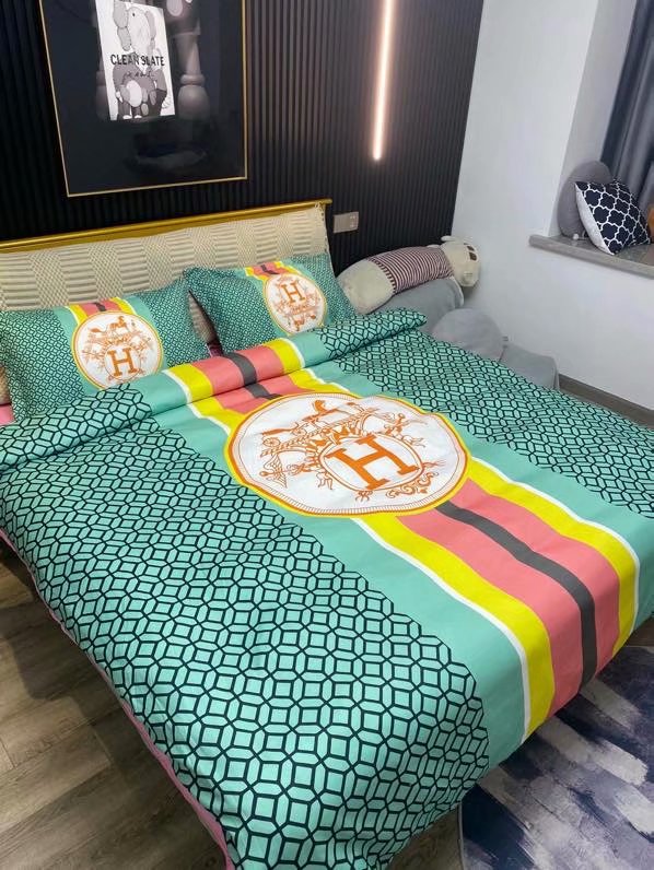 Light blue Hermes bed set – MY luxurious home