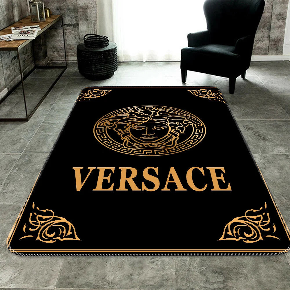 Luxury Bronze Versace carpet and rug for living room and bedroom ...