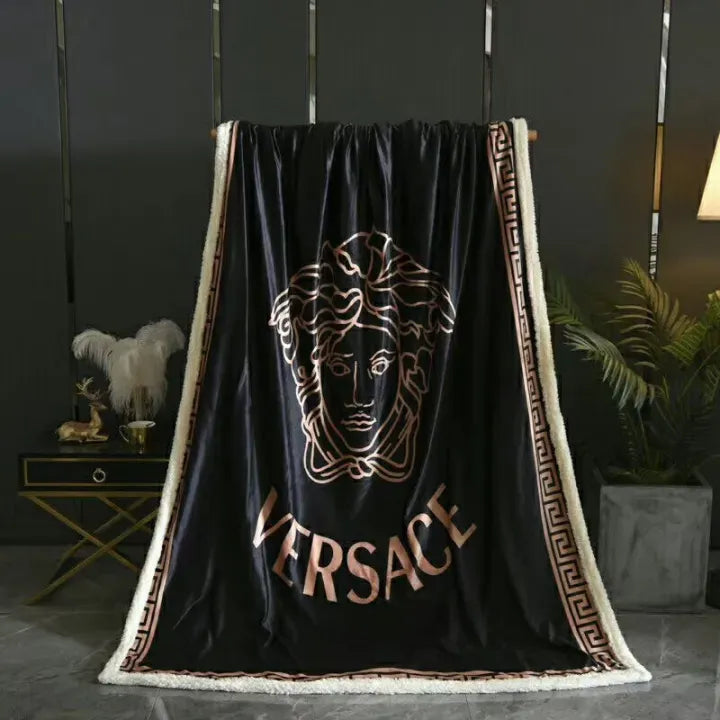 Bronze Medusa Versace blanket | ROSAMISS STORE – MY luxurious home