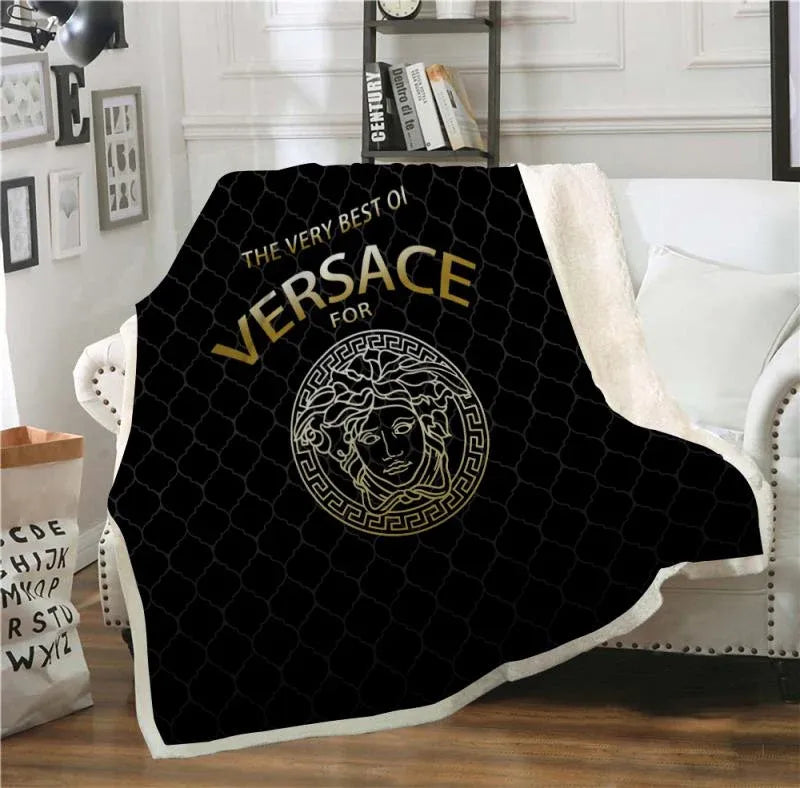 The Best Black Versace blanket | ROSAMISS STORE – MY luxurious home