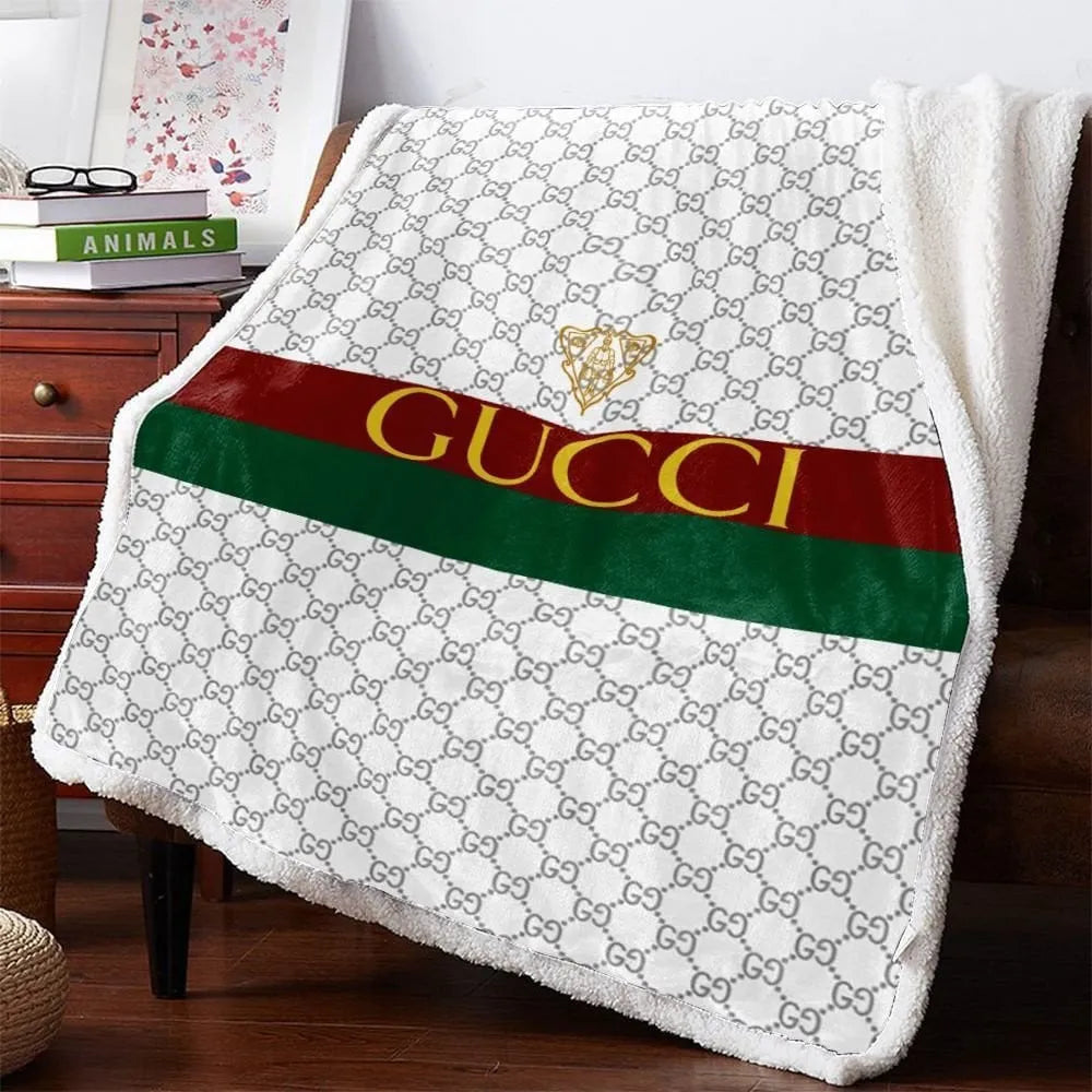 White Gucci Blanket | ROSAMISS STORE – MY luxurious home