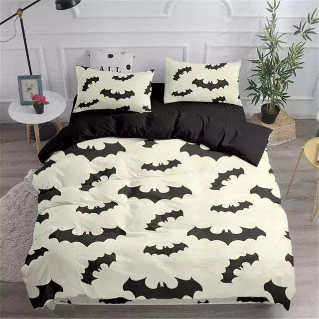 White Flying Vampire Halloween bed set – MY luxurious home